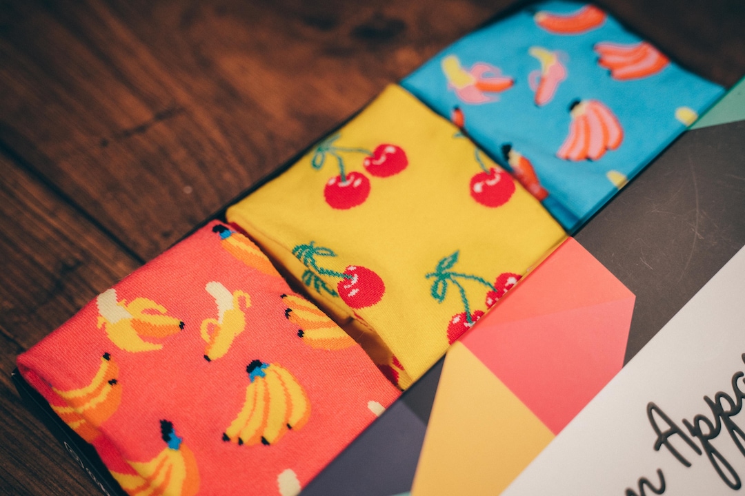 The Food Sock Gift Box | 3 Pack Gift Happy Socks | Banana Sock | Cherry ...