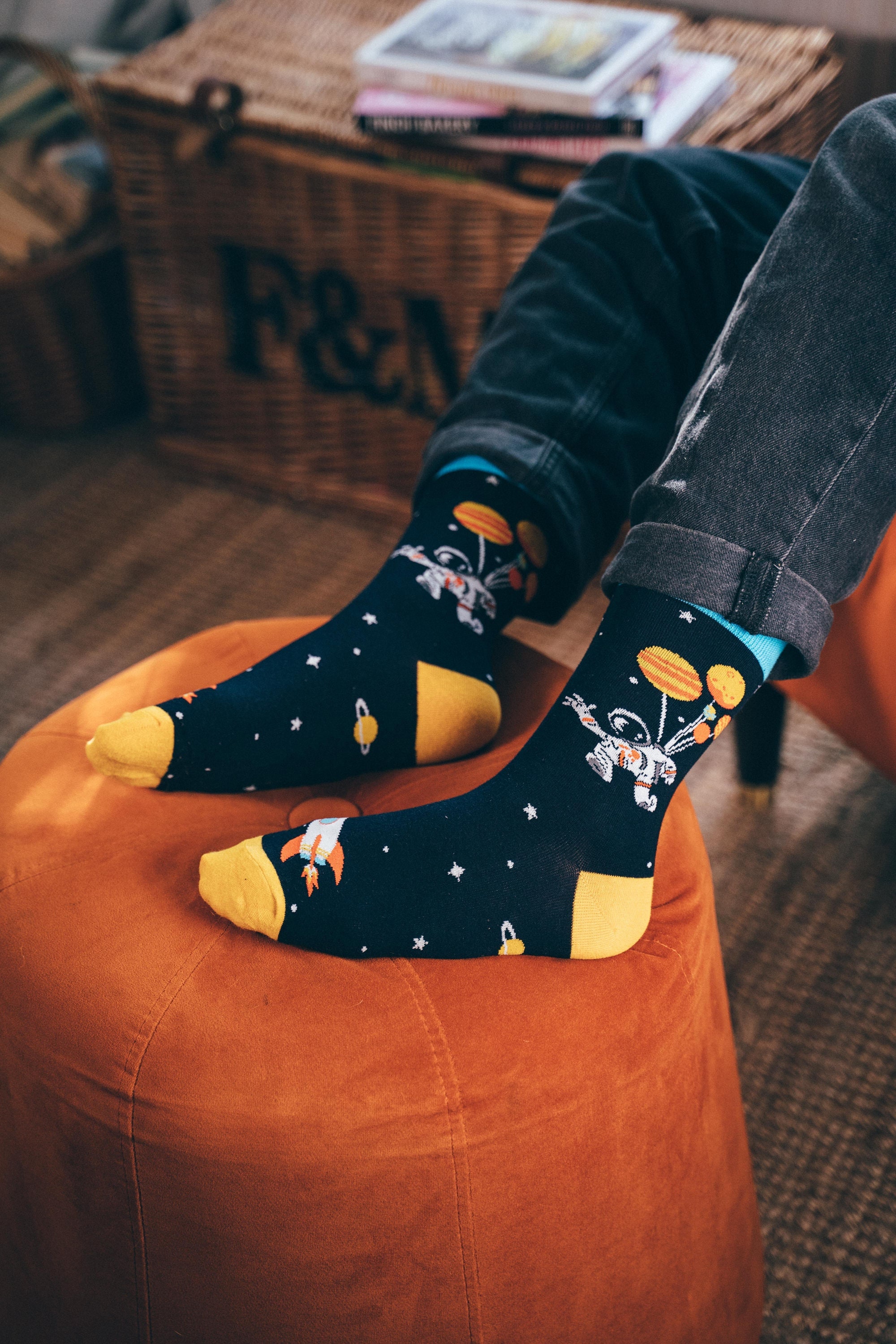 Space Man Sock | Space Sock | Happy Sock | Novelty Sock | Gift Sock ...