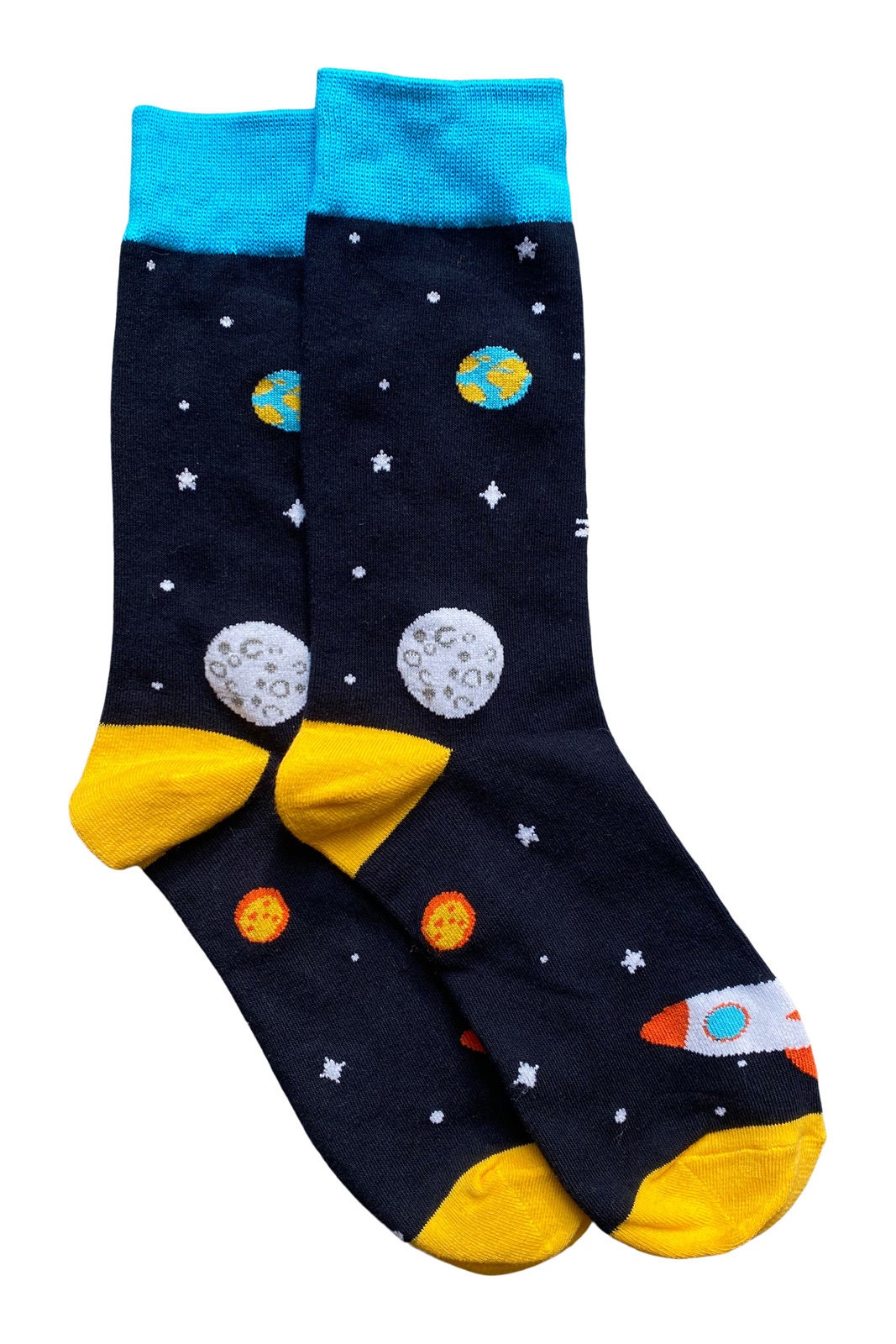 Space Man Sock | Space Sock | Happy Sock | Novelty Sock | Gift Sock | Mens Sock | Womens Sock - Etsy