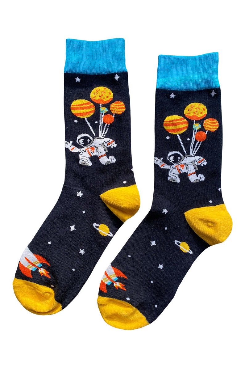 Space Man Sock | Space Sock | Happy Sock | Novelty Sock | Gift Sock ...