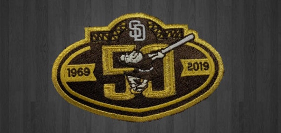 Padres 50th Anniversary Patch 2019 San Diego Baseball BROWN - Etsy