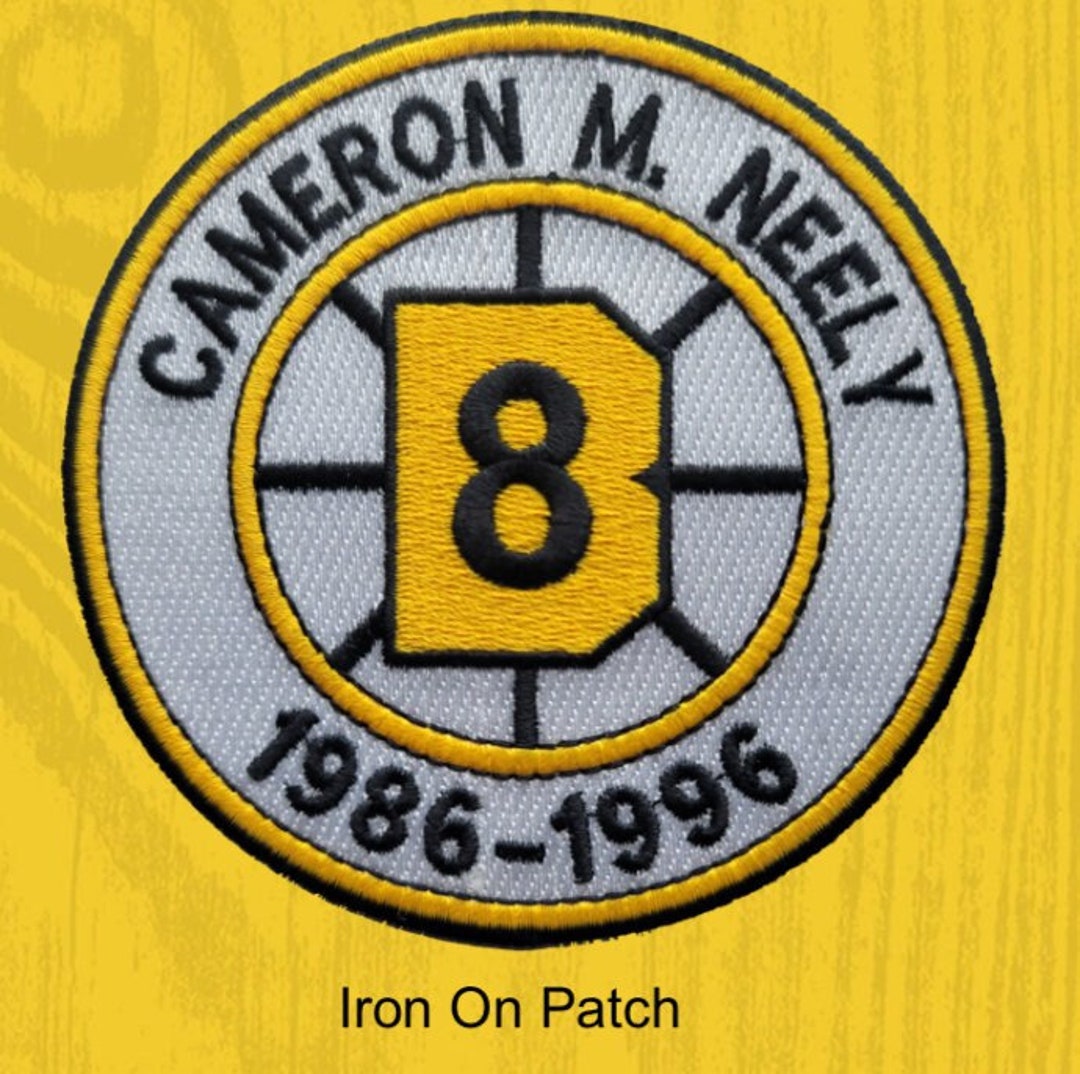 Cameron M. Neely Retire Number #8 Patch Hockey Jersey Boston Bruins ...