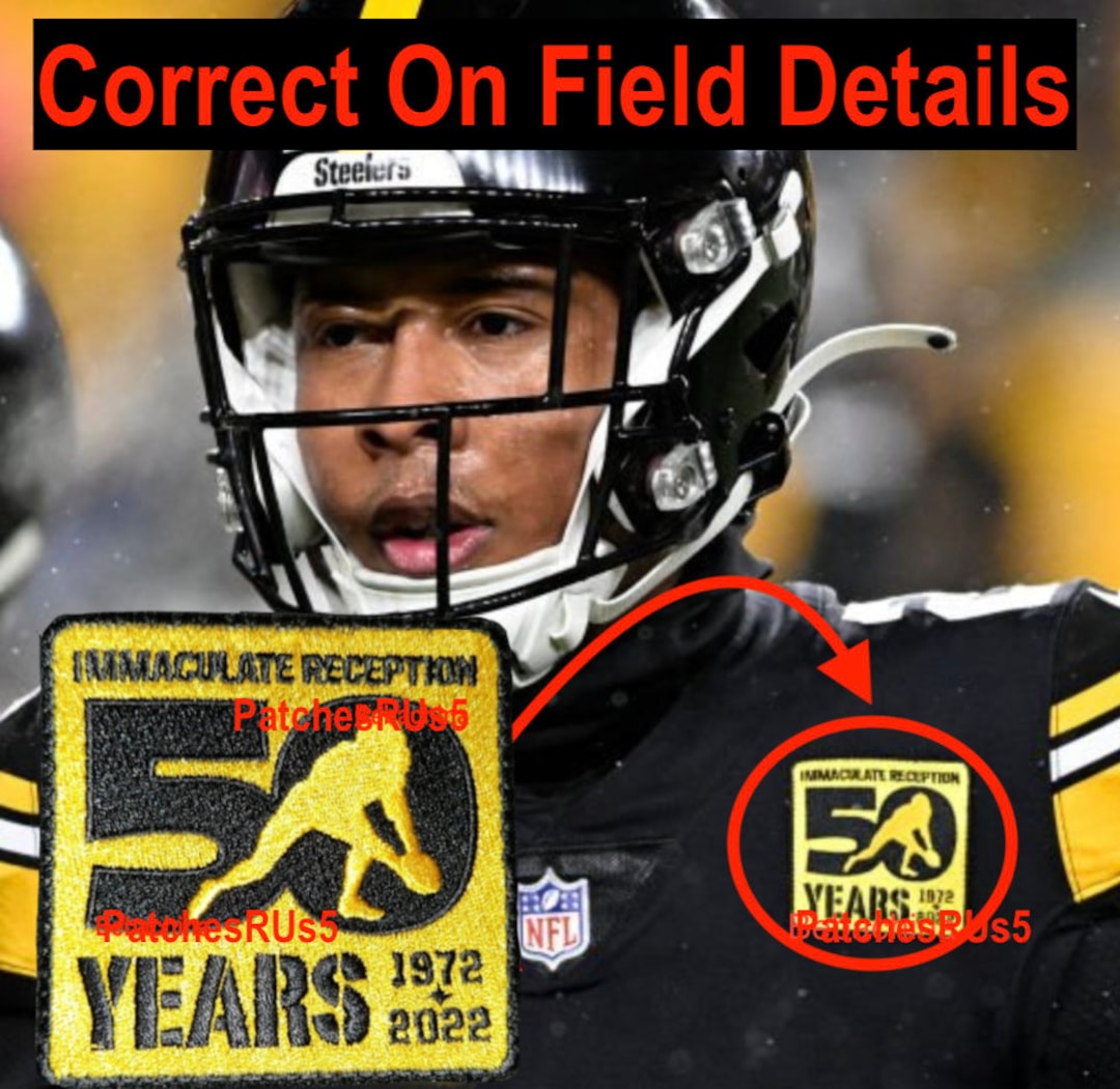Franco Harris Patch Immaculate Reception 50 Years Patch Pittsburg ...