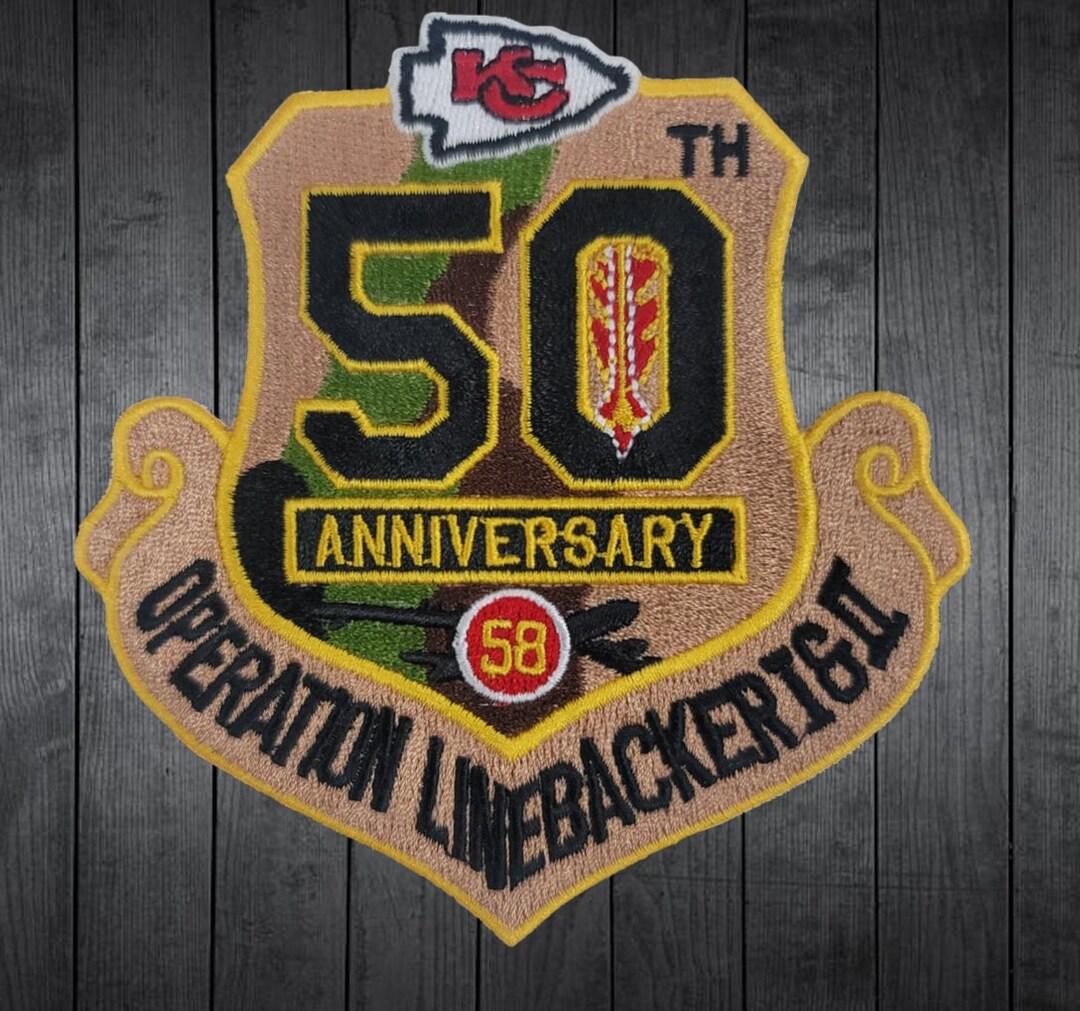 KANSAS CITY CHIEFS 50TH Anniversary Operation Linebackers Patch for ...