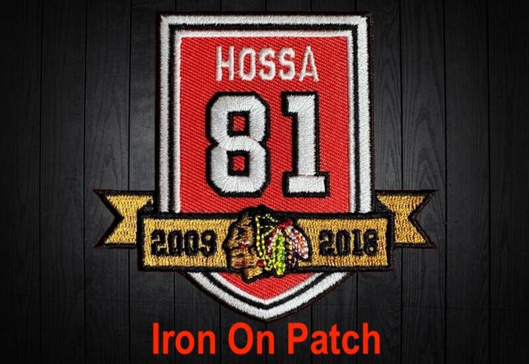 Marian Hossa 81 Retirement Patch Chicago Blackhawks #81 Nhl Hhof IRON ...