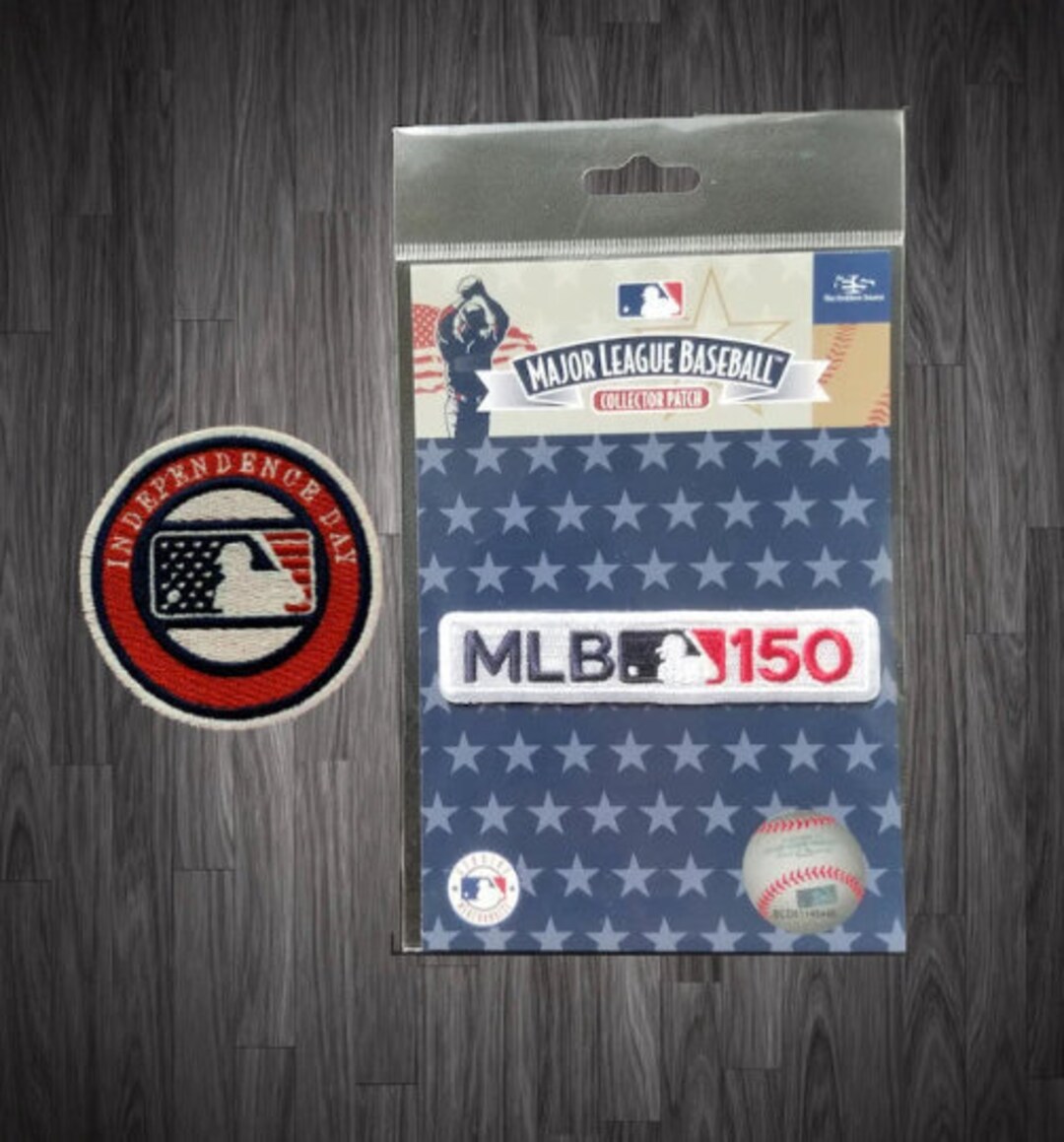 Independence Day Patch 4th of July + 150th MLB Anniversary Patch ...
