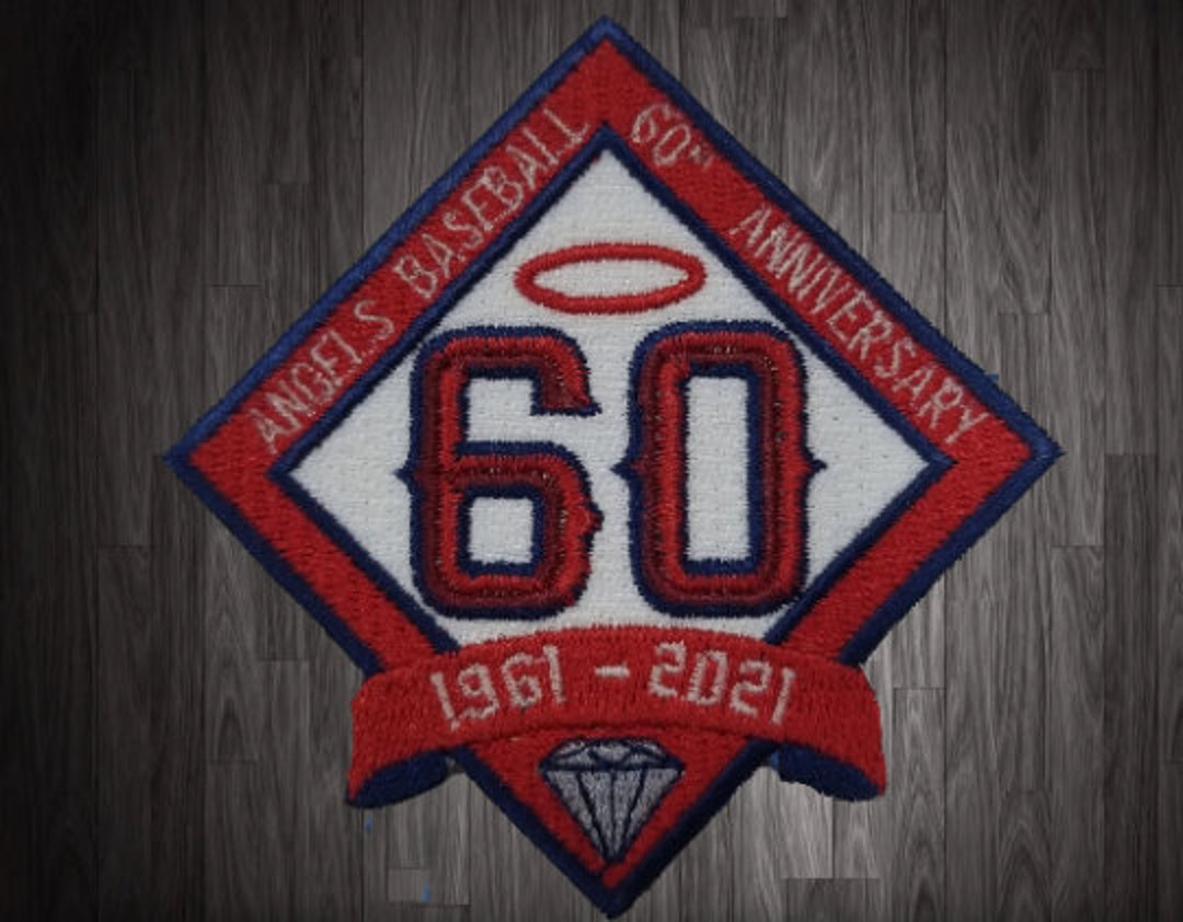 Angels 60th Anniversary Patch 2021 Los Angeles Angels Baseball Jersey ...