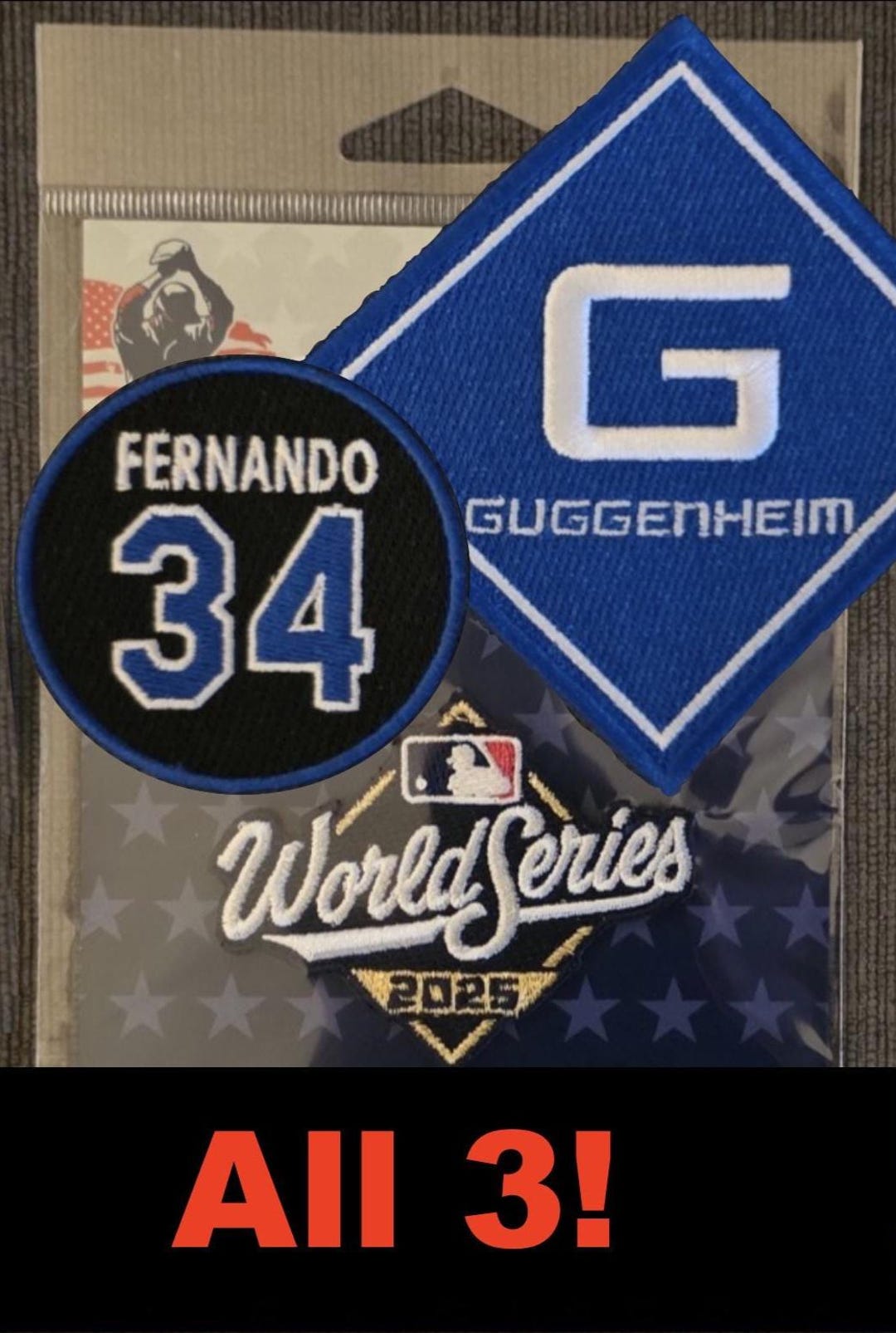 2025 World Series Patch - Los Angeles Dodgers G Ad Patch + Fernando ...