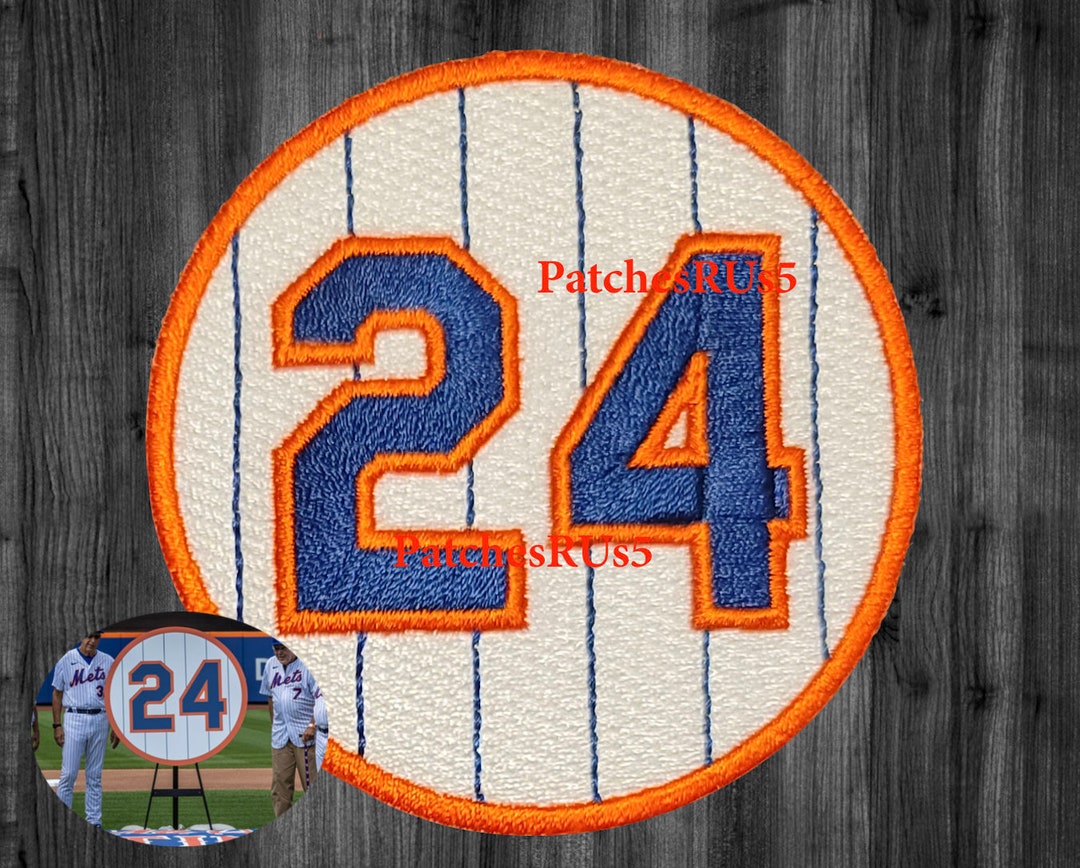 Willie Mays #24 Patch Baseball Jersey Retirement Patch NEW YORK METS ...