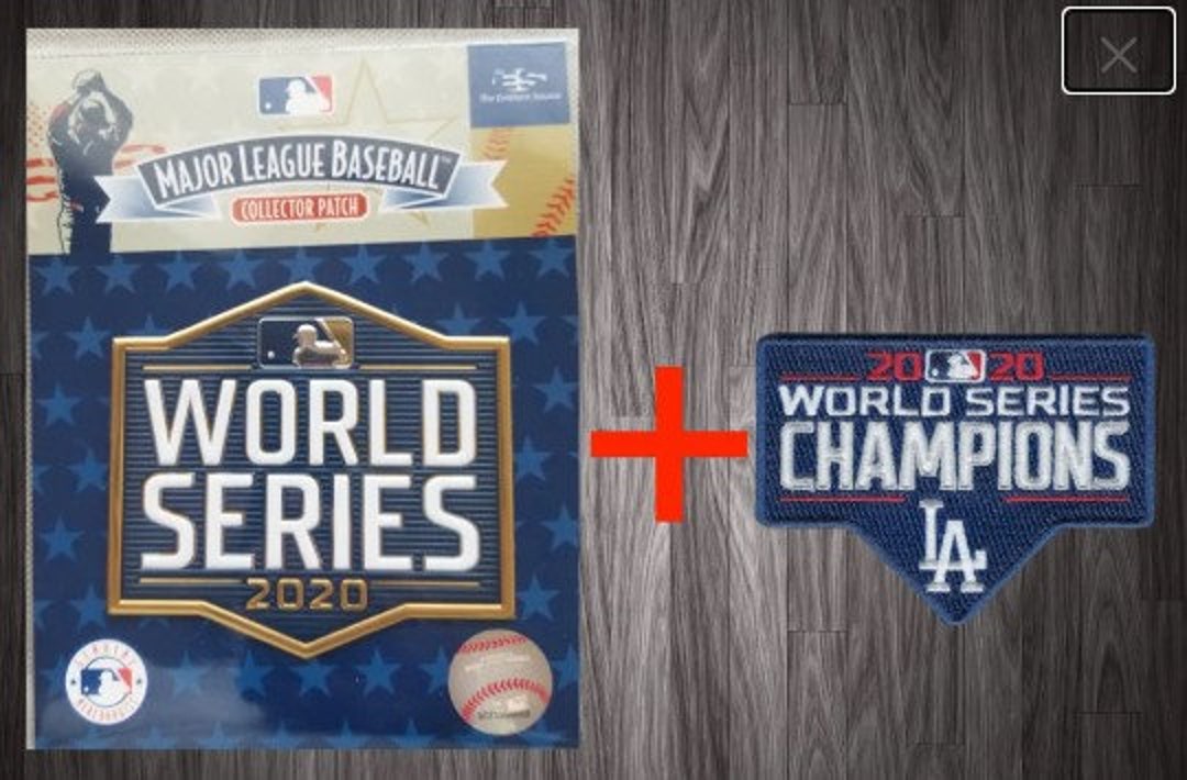 LA Dodgers Official 2020 World Series Champions Patch MLB Baseball ...