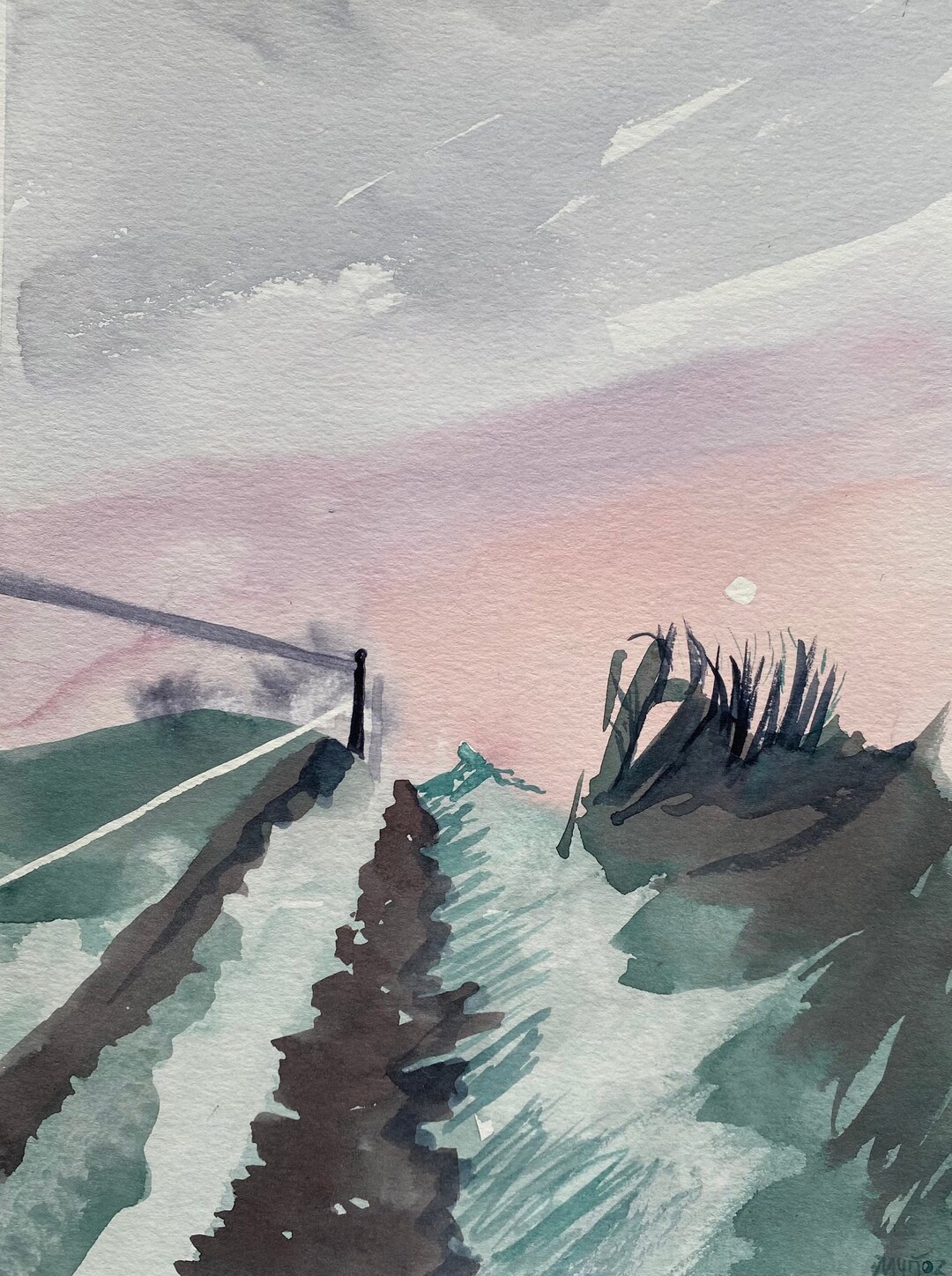 Midwest Border Watercolor Painting - Etsy
