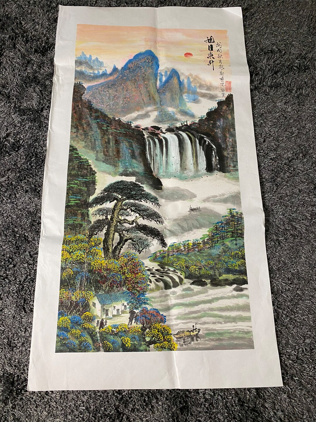 Originally Hand Painted Traditional Chinese Ink Painting on Rice ...