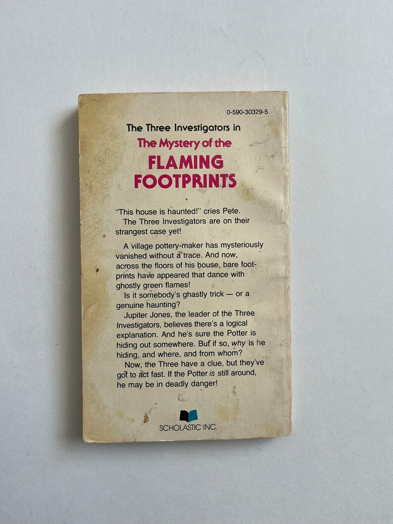 The Mystery of the Flaming Footprints - Etsy