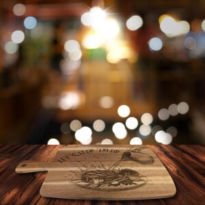 Truffoni's Restaurant "let’s Slop Em Up" Acacia Cutting Board – A ...