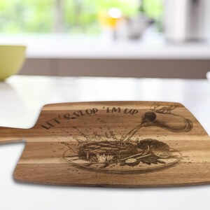 Truffoni's Restaurant "let’s Slop Em Up" Acacia Cutting Board – A ...
