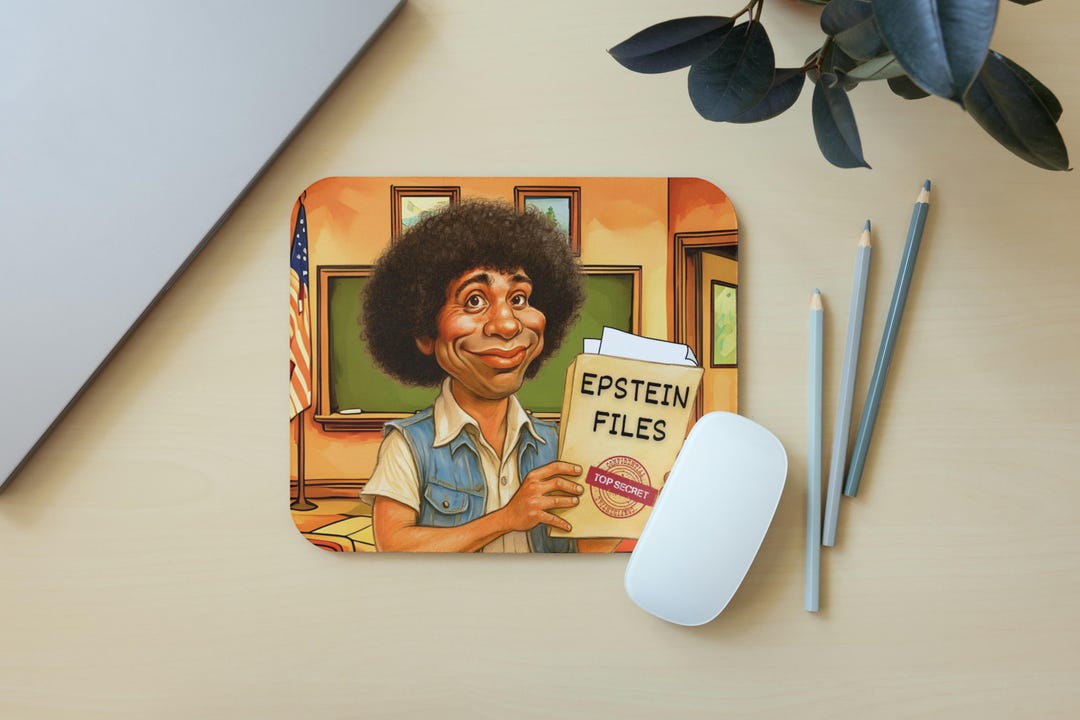 Welcome Back to the Epstein Files Funny Retro 70s Sitcom Mousepad With ...