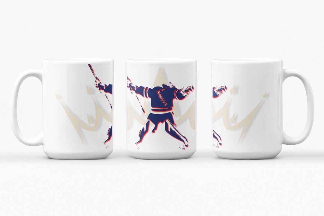 Minimalist 15oz Mug Featuring Henrik Lundqvists Signature Victory Pose ...