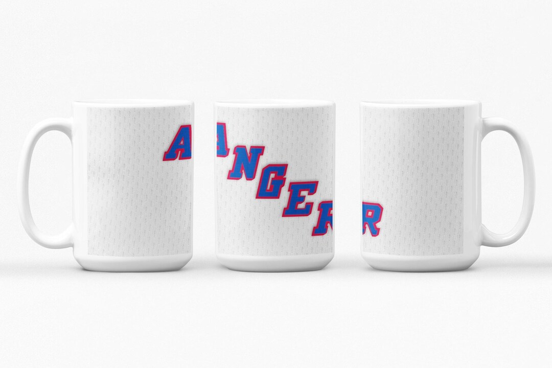 15 Oz Ceramic Anger Mug With Athletic Red and Blue Lettering Funny Gift ...