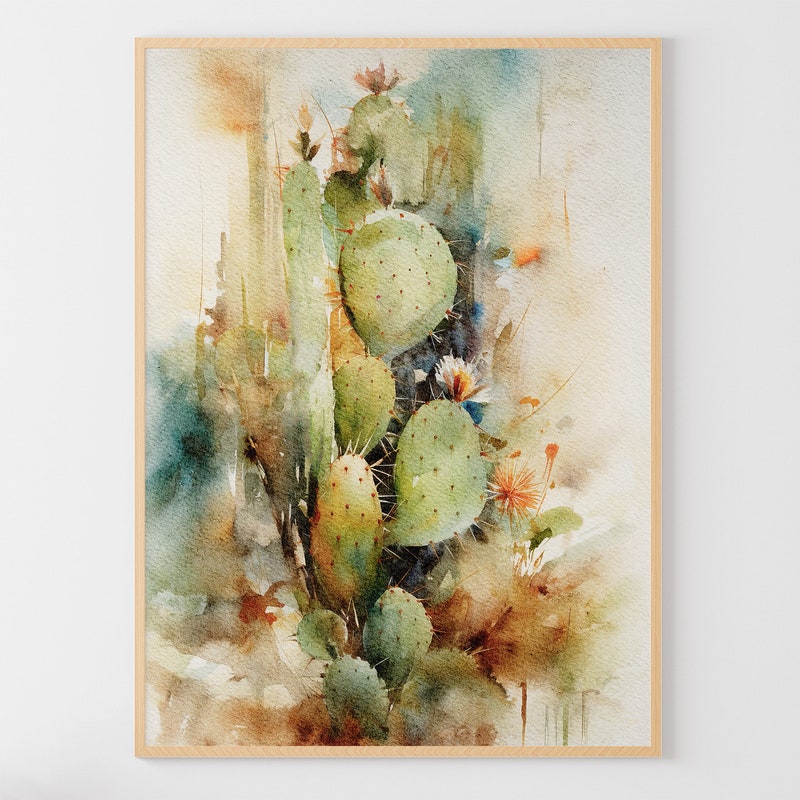 Cactus Watercolor - Etsy