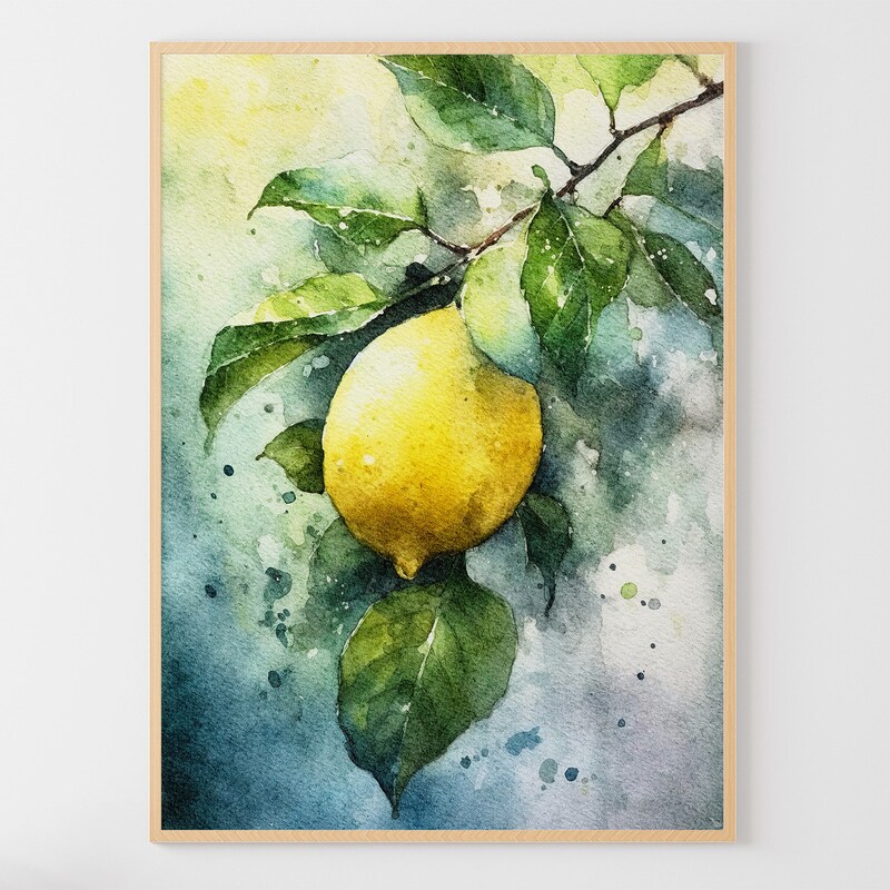 Lemon Tree Painting - Etsy