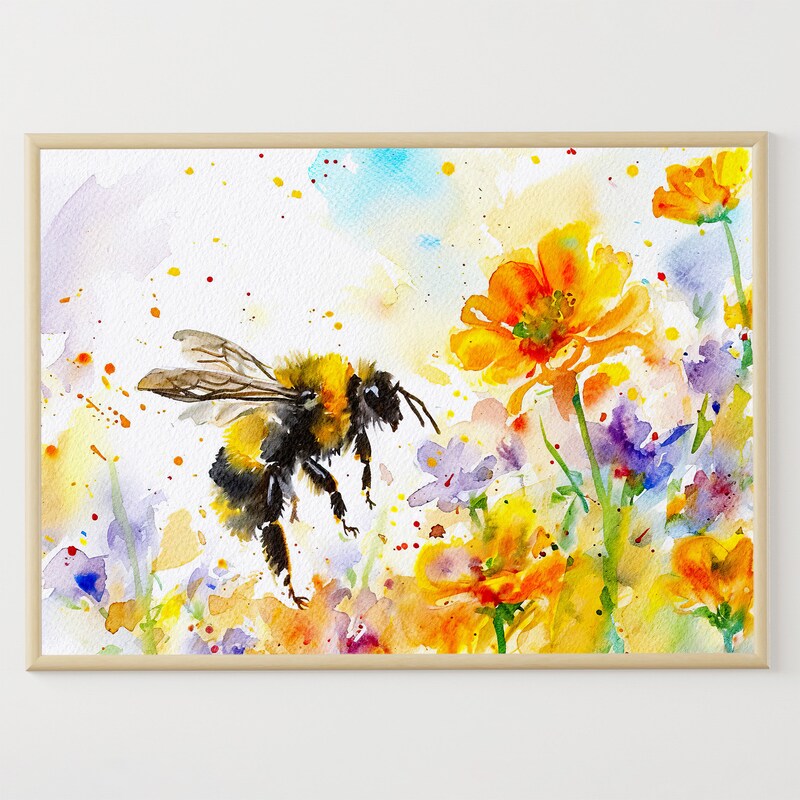 Bee Poster - Etsy
