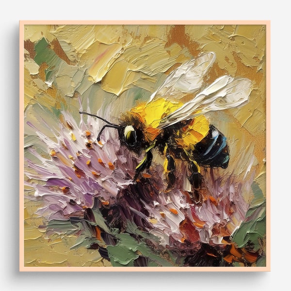Bee Painting - Etsy