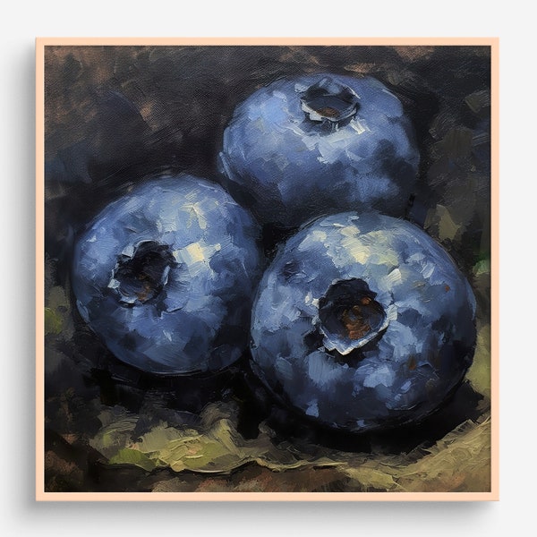 Blueberry Painting - Etsy