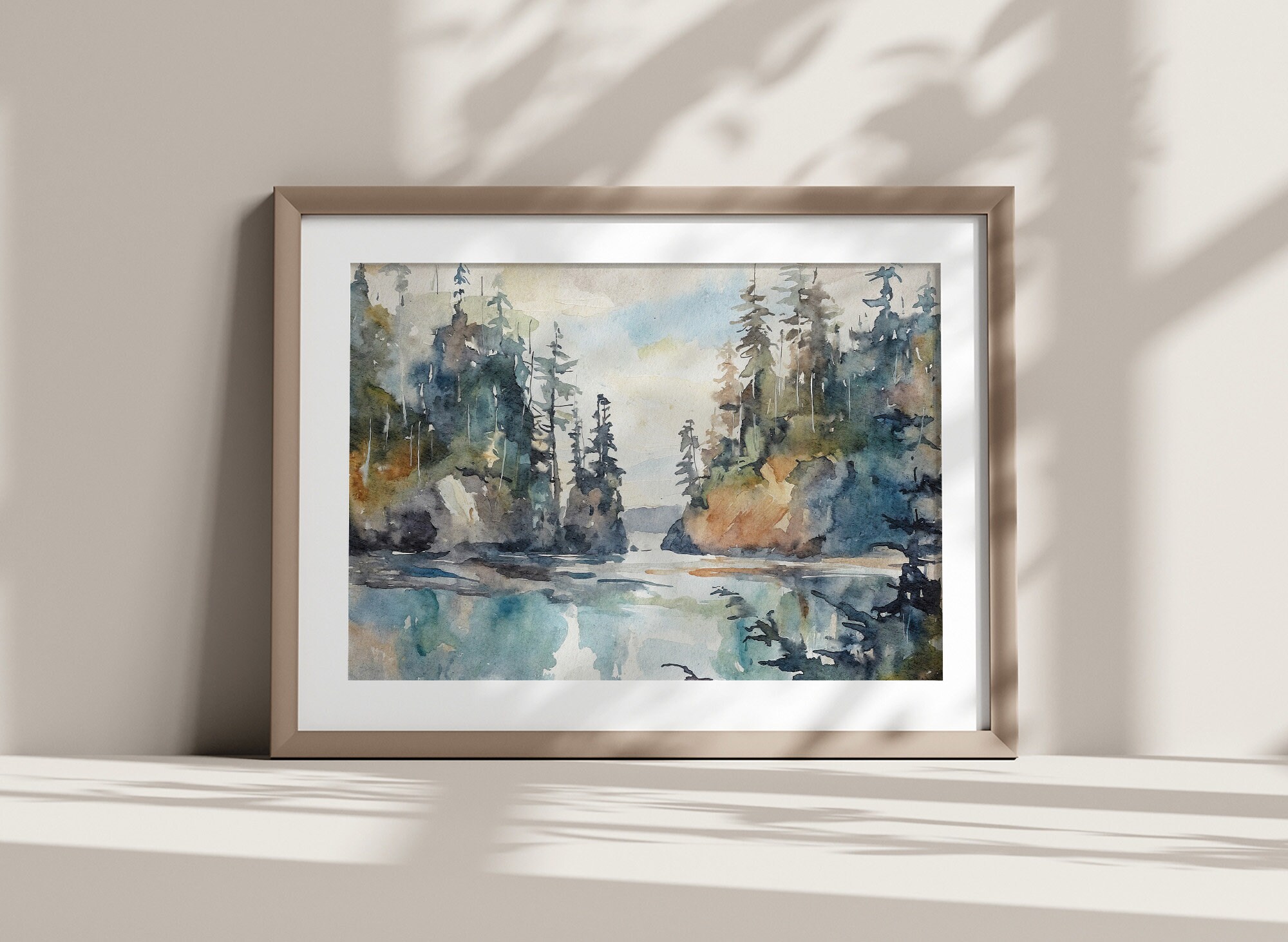 Olympic National Park Painting Ruby Beach Watercolor Art Print Coastal ...