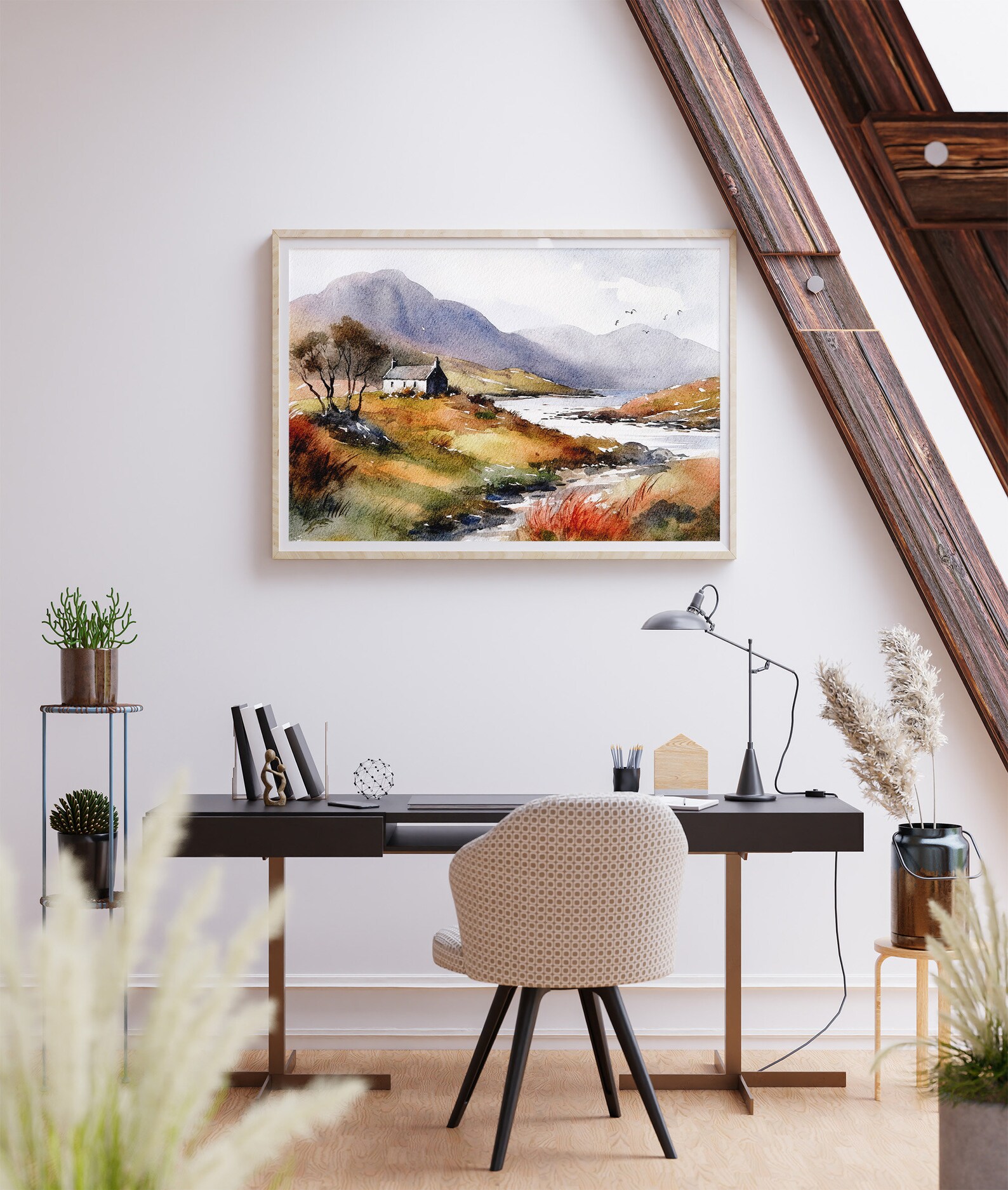 Isle of Skye Watercolor Print: Scottish Highlands Landscape Art - Etsy