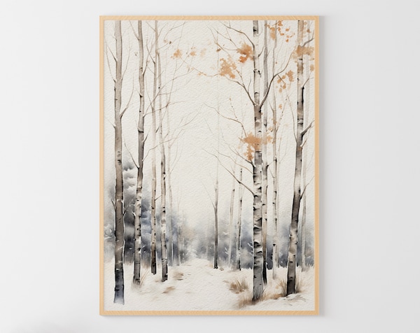 Beige Forest Wallpaper Mural Stunning Beige Forest Wallpaper With Deer ...