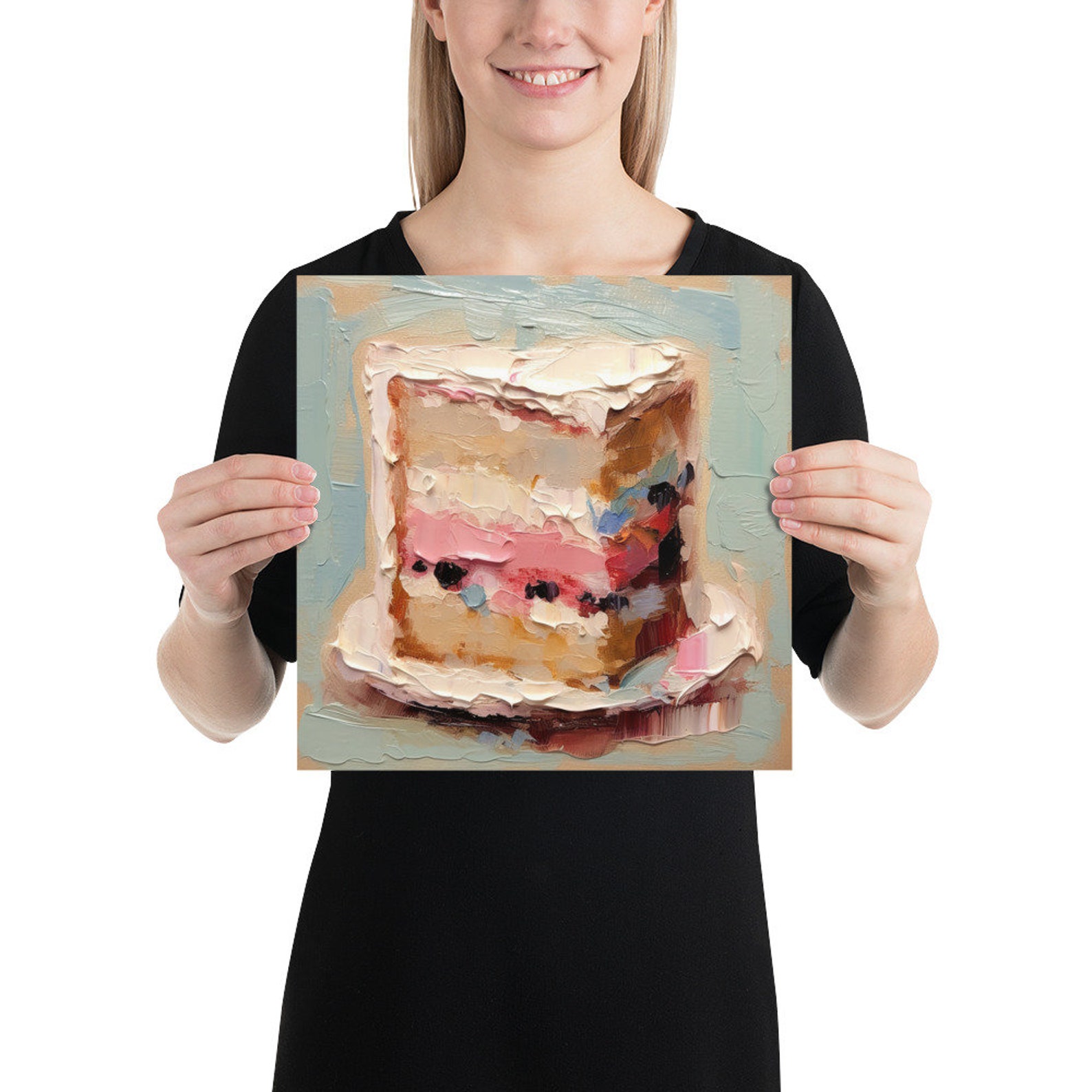 Cake Oil Print Dessert Painting Kitchen Wall Art Food Wall Decor - Etsy