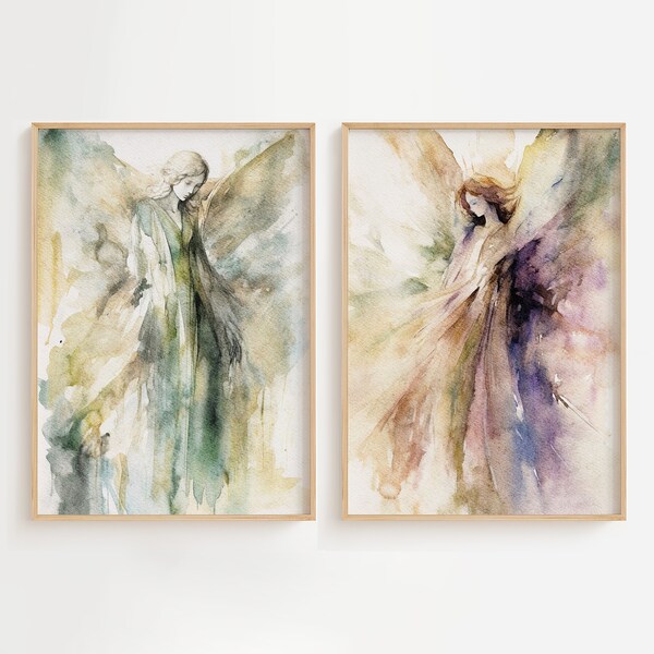Veiled Angel Print-instant Download-watercolor Veil Painting - Etsy Canada