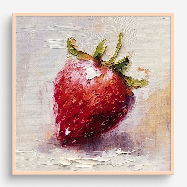Strawberry Art Print - Etsy