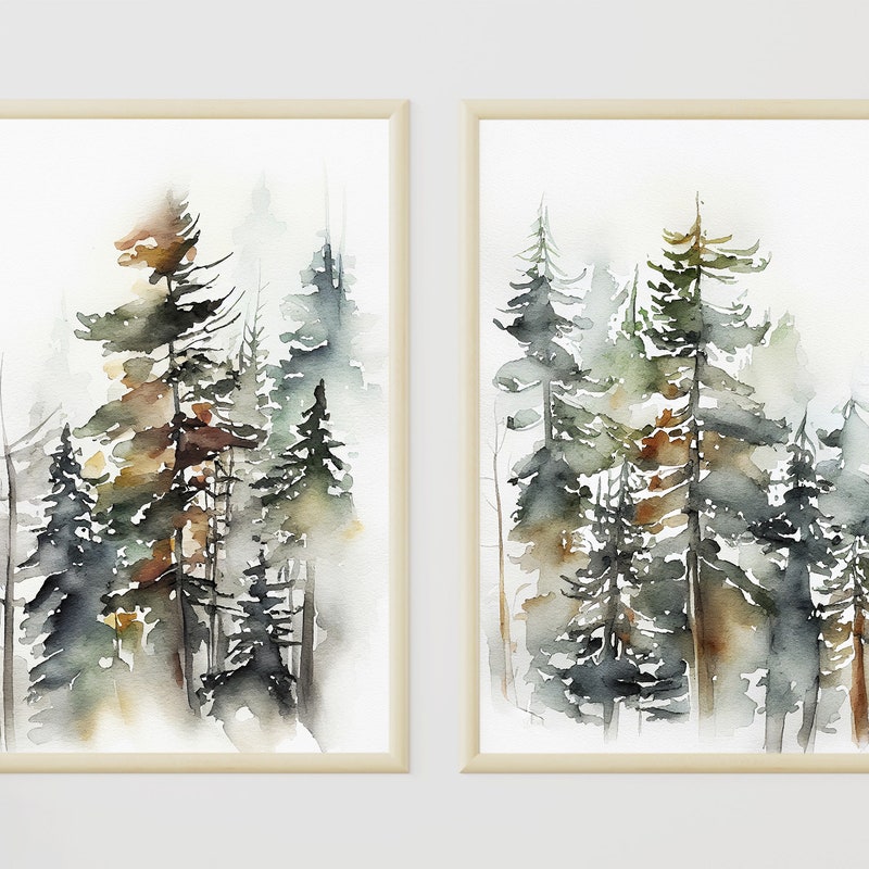 Pine Tree Poster - Etsy