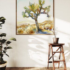 Joshua Tree Watercolor Painting National Park Art Print Southwest ...