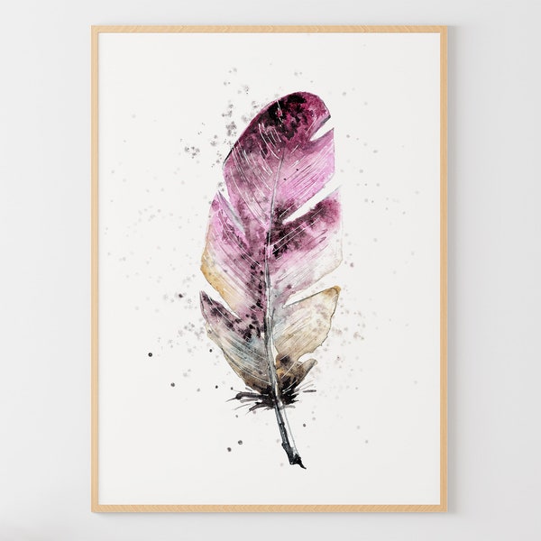 Feather Poster - Etsy