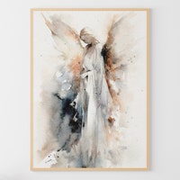 Watercolor Angel - Etsy