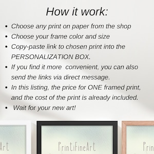 Framed Poster Options for Any Print From the Shop - Etsy