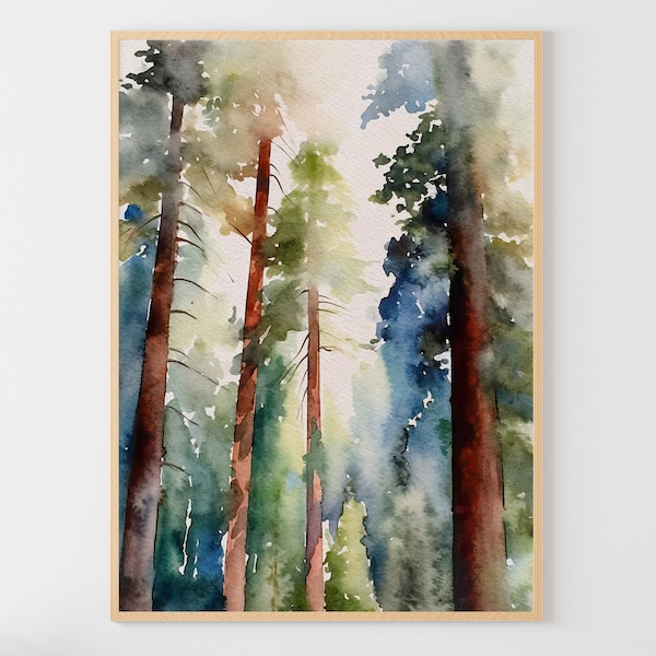 Redwood Tree Art - Etsy