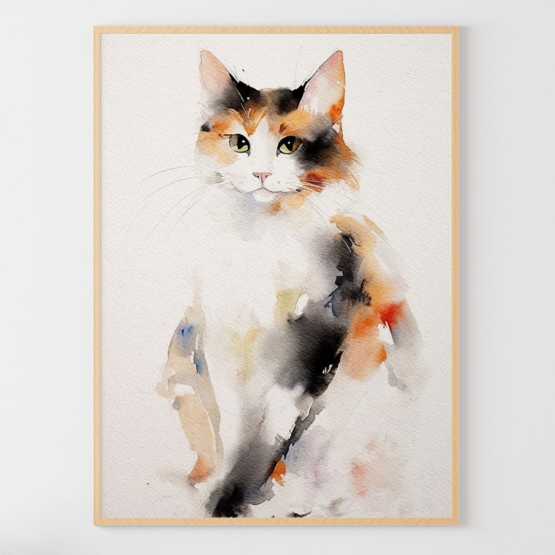 Calico Cat Art - Etsy