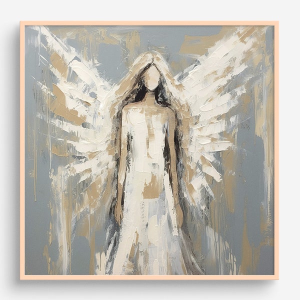 Angel Oil Painting Wall Art - Etsy