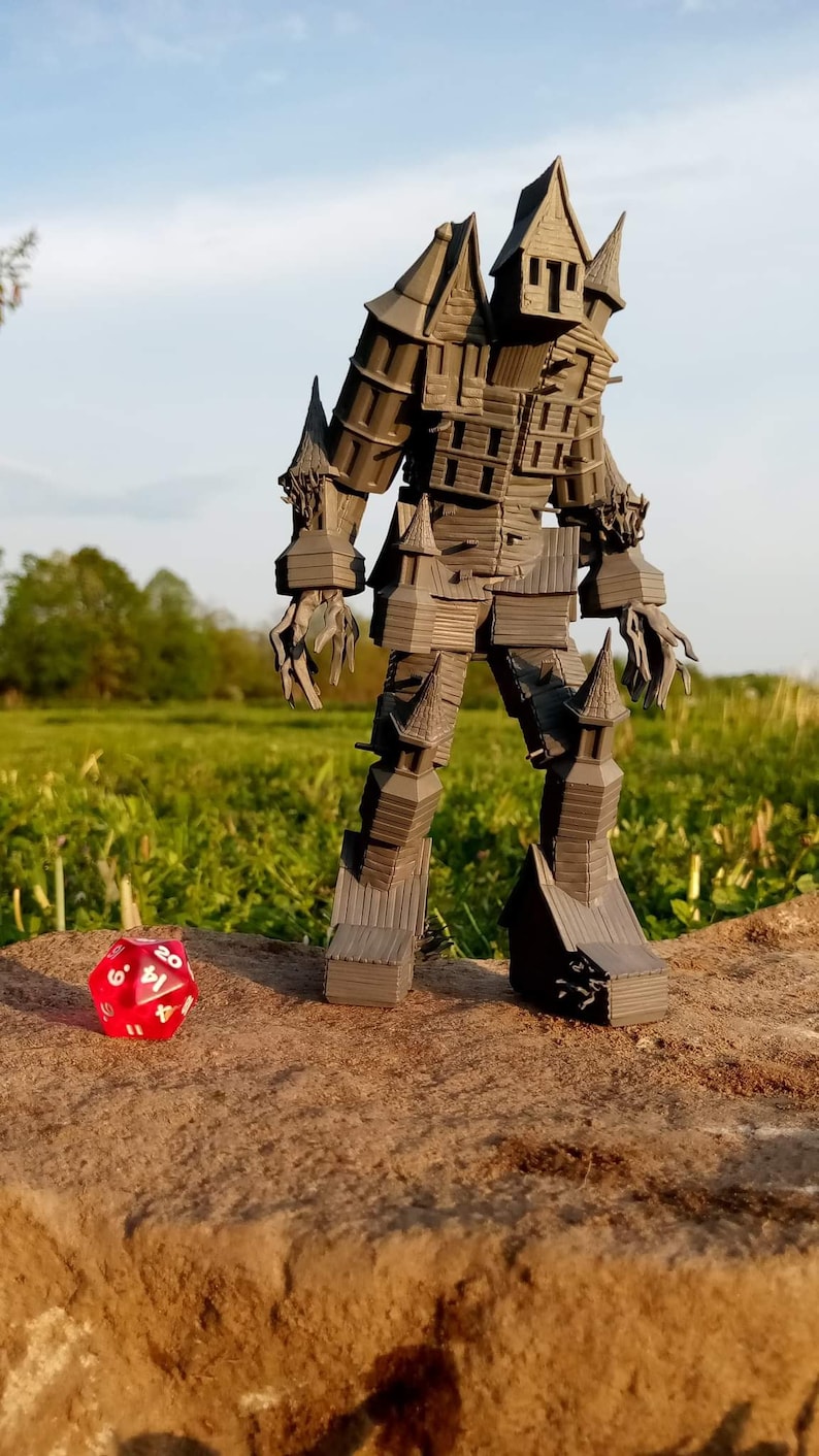 Wooden Colossus House Construct Castle Behemoth Animated Building BBEG ...