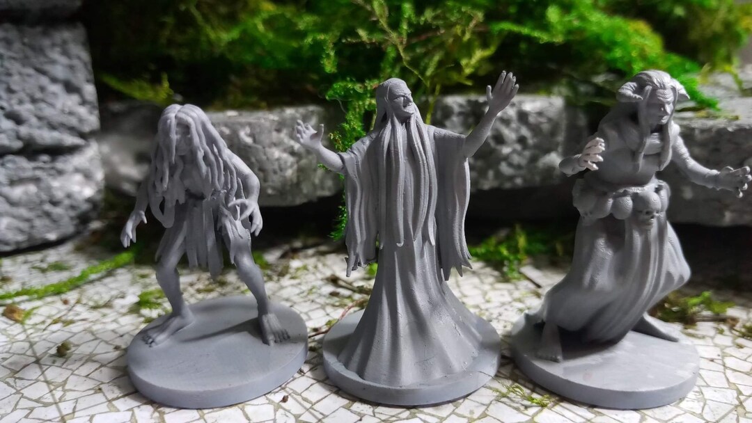 Hag Mini Set Night Hag Sea Hag Green Hag Evil Witch Figurine Sorceress ...