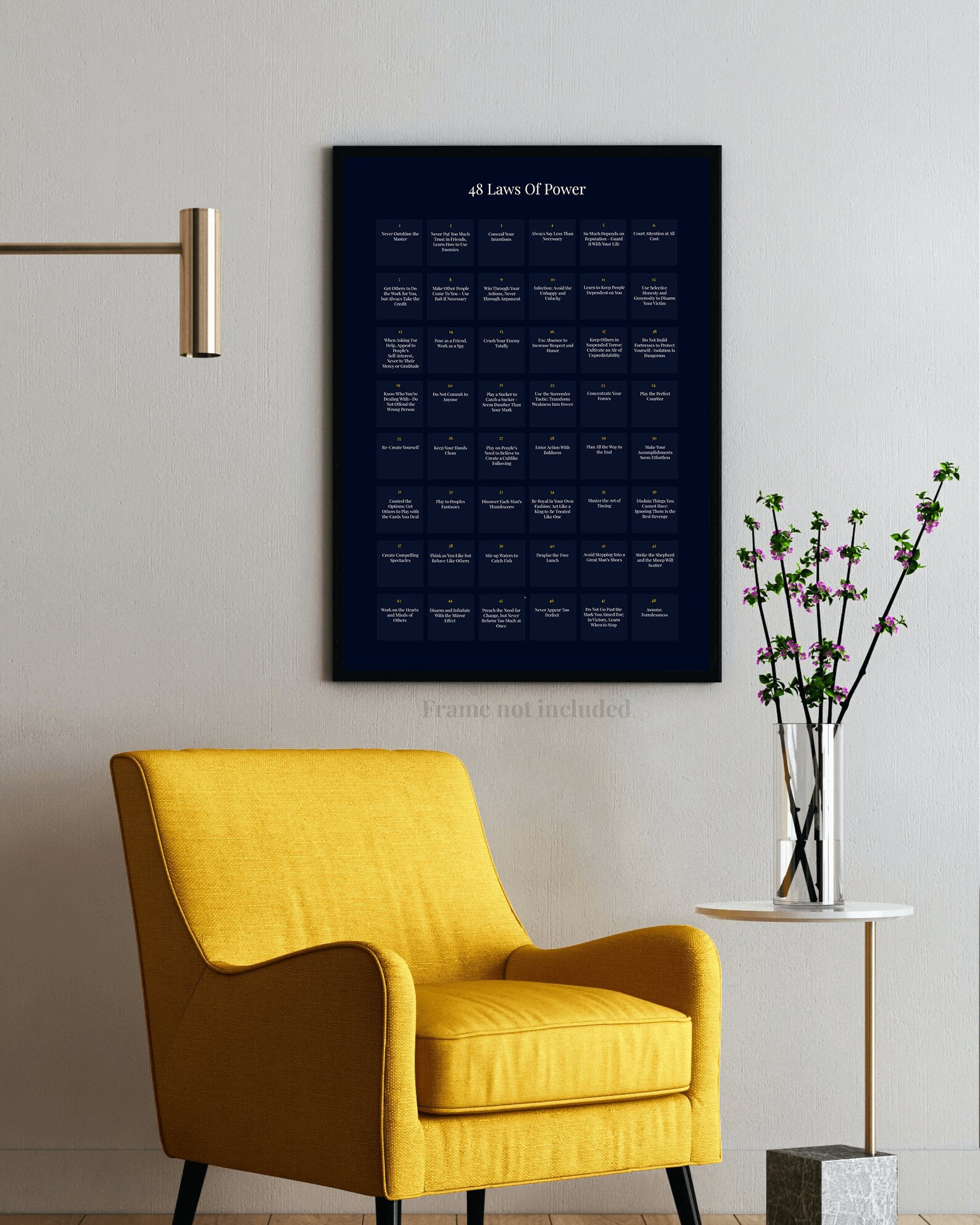 48 Laws of Power Poster: Robert Greene, Self Development Art - Etsy UK