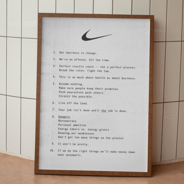 Principles Nike - Etsy