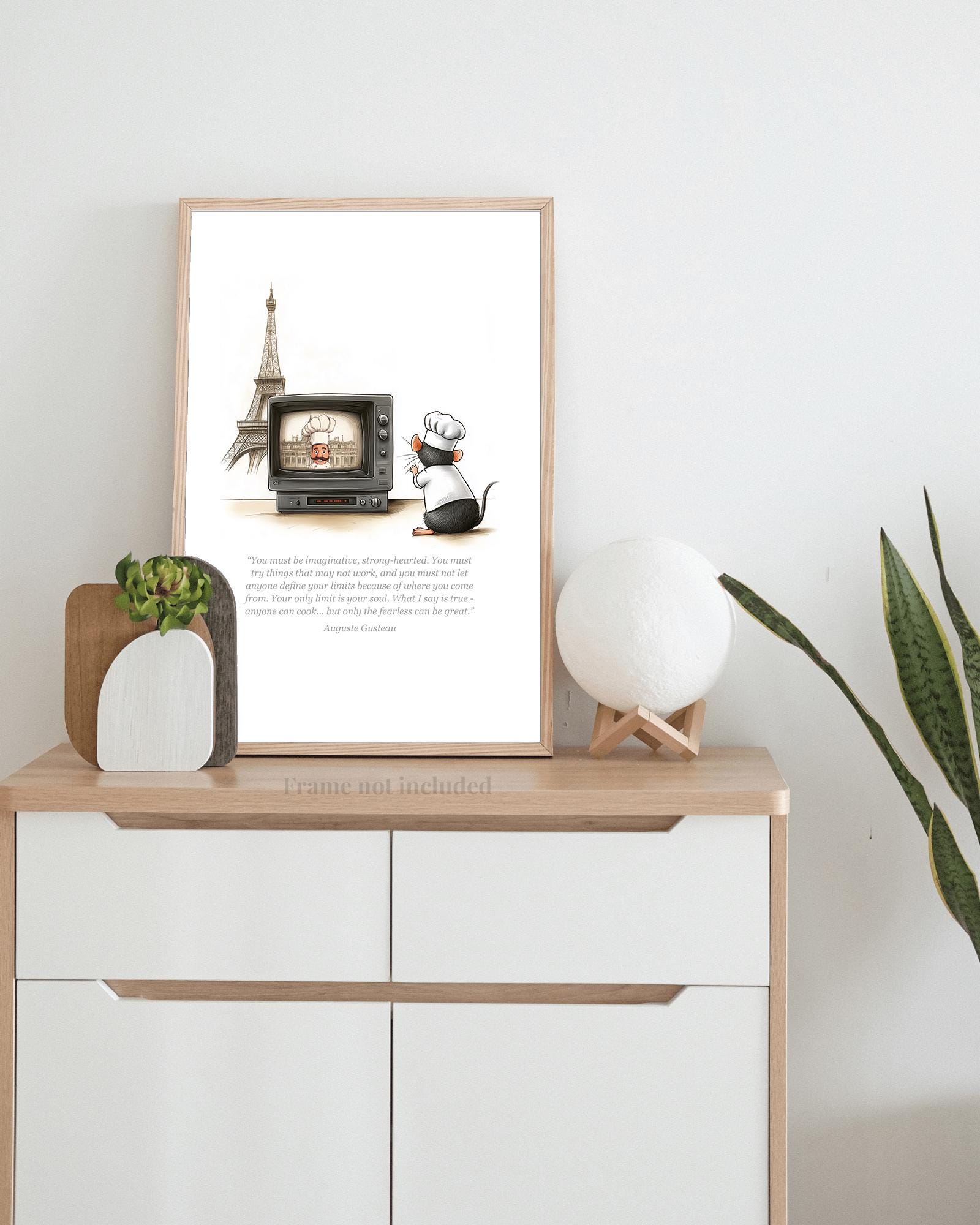 Ratatouille Movie Poster: Chef Gusteau Quote Kitchen Art Print - Etsy