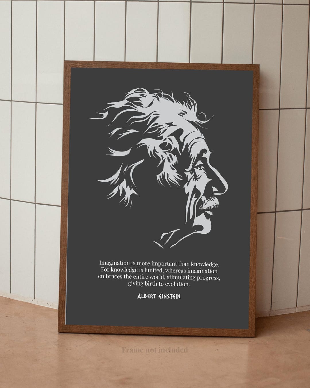 Albert Einstein Motivational Poster - Imagination is More Important ...