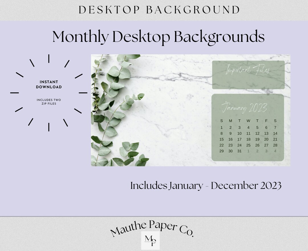 Minimalist Desktop Organizer, Monthly, 2023, Desktop Organizer ...