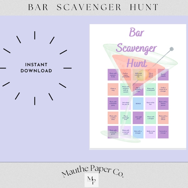 Class Reunion Scavenger Hunt - Etsy