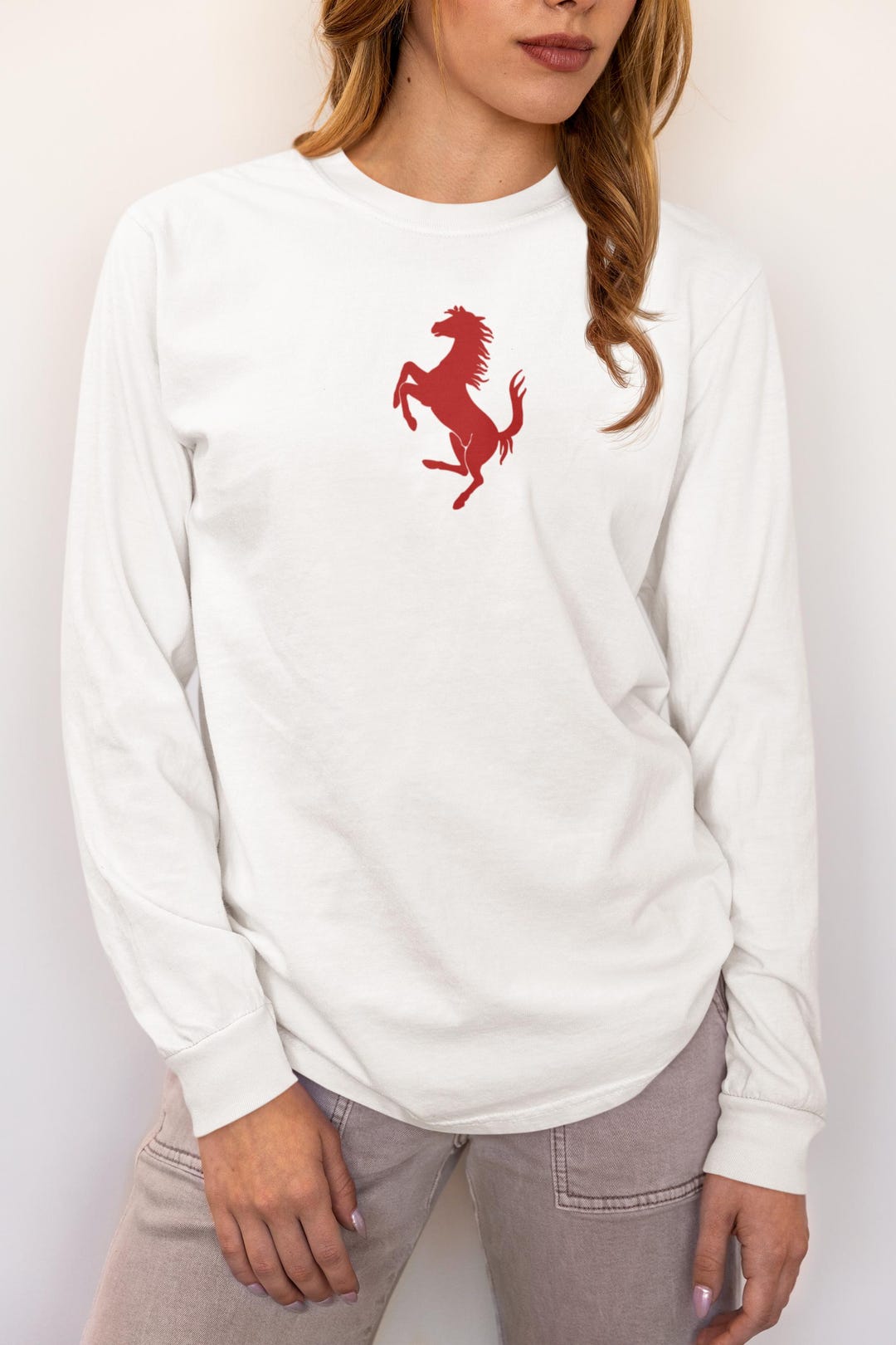 Ferrari Sweatshirt Comfort Colors Vintage White Heavyweight T-shirt ...